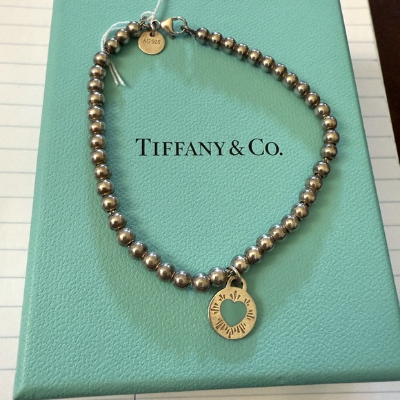 Tiffany & Co. | Accessories | Tiffany Co Beaded Turquoise Heart ...